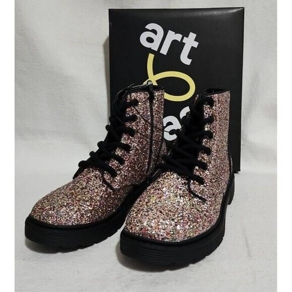 Zoe | Shoes | Girls Zoe High Top Shoe Multicolor Glittered Style Zipper ...